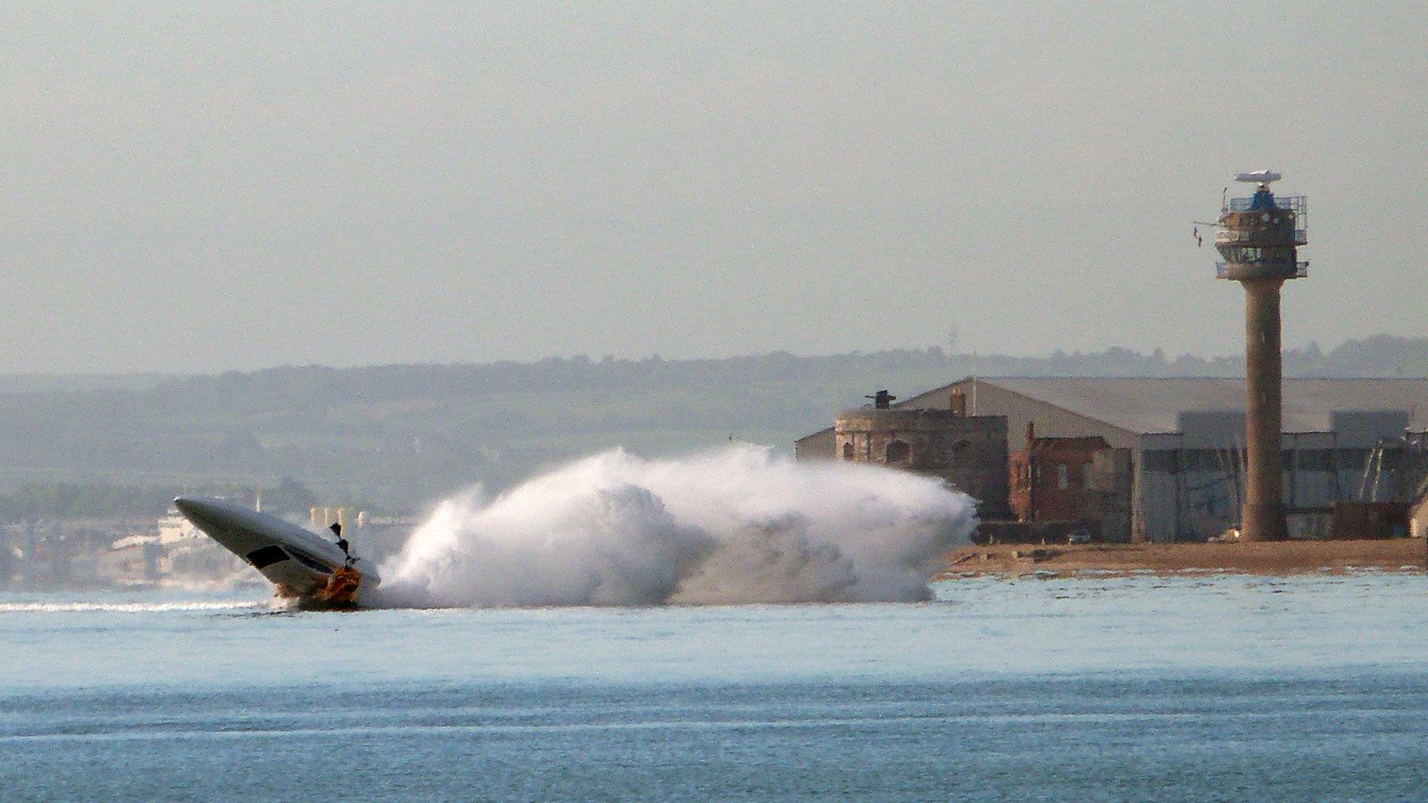Powerboat champion rescues son from high-speed boat crash